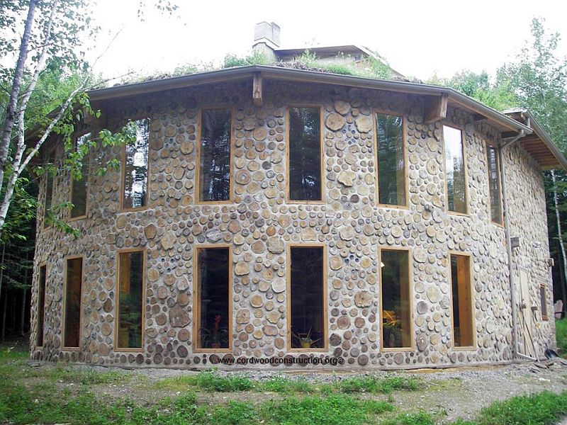 Cordwood Magnificent in Quebec City, Canada - Cordwood Construction