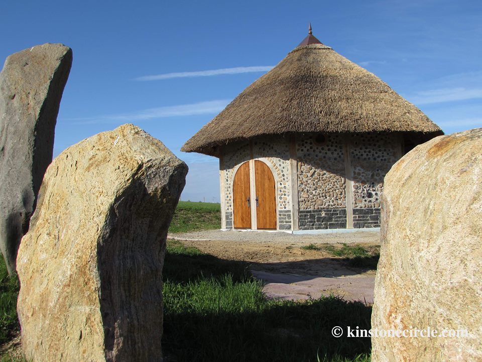 Kinstone Cordwood Chapel & Stone Circle - Cordwood Construction