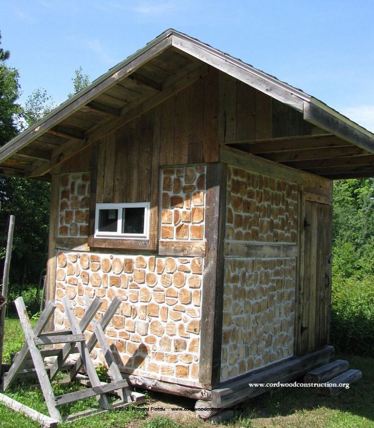 Cordwood Drying Shed shows-off Tuck Pointing Perfection - Cordwood ...