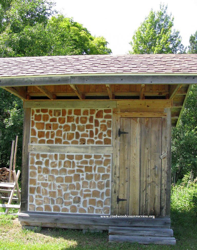 Cordwood Drying Shed shows-off Tuck Pointing Perfection - Cordwood ...